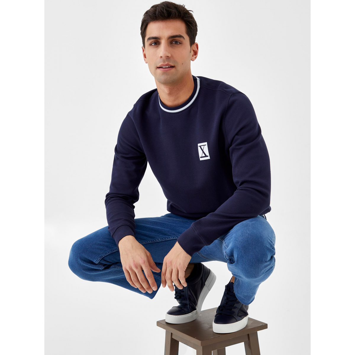 Sweatshirt with logo - D001353_599 | Decenio